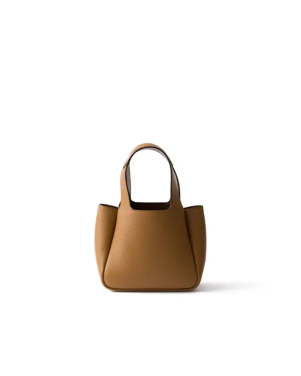 Prada Mini Leather Handbag - Brown