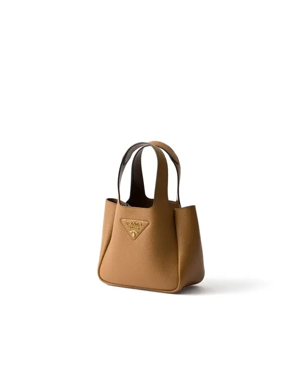 Prada Mini Leather Handbag - Brown