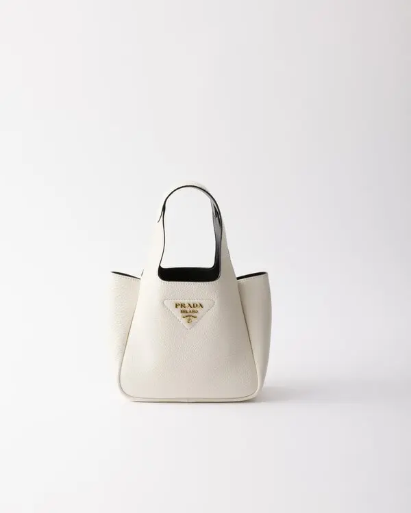 Prada Liaisons Mini Leather Handbag - White