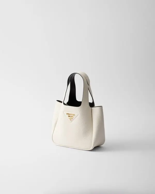Prada Liaisons Mini Leather Handbag - White
