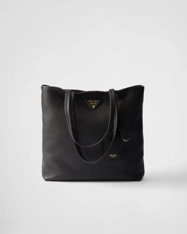 Prada Large Leather Tote Bag