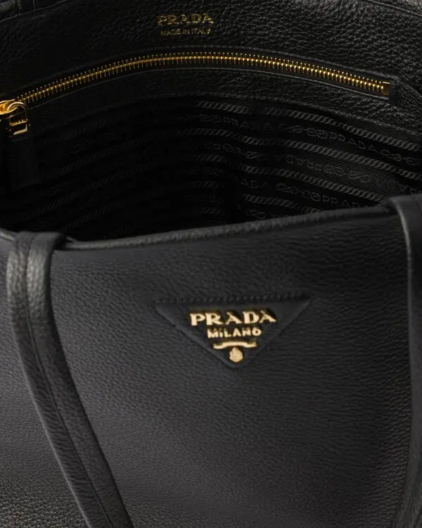 Prada Large Leather Tote Bag