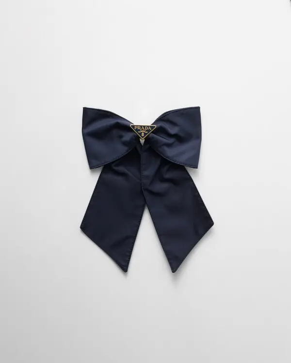 Prada Re-nylon Bow Hair Clip - Balticlue