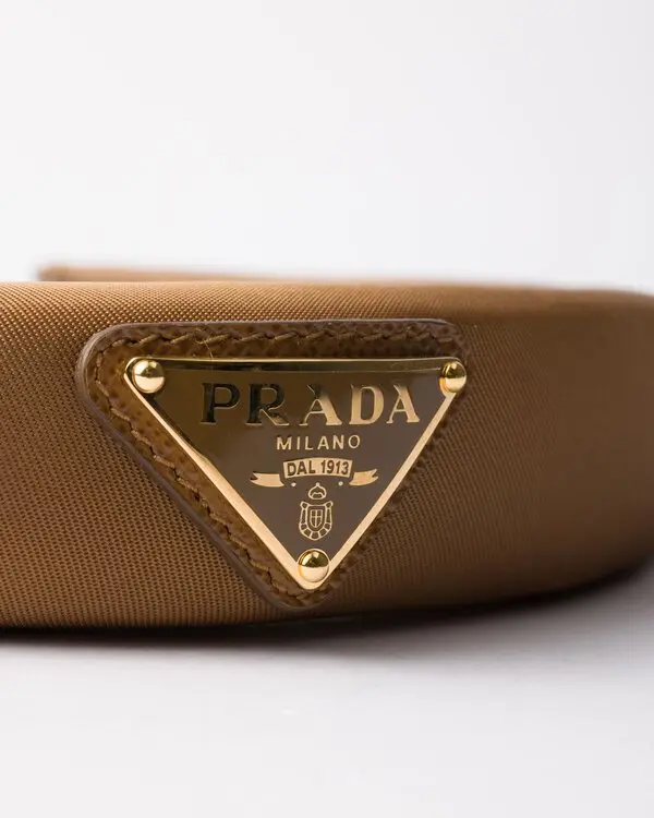 Prada Re-nylon Headband - Brown