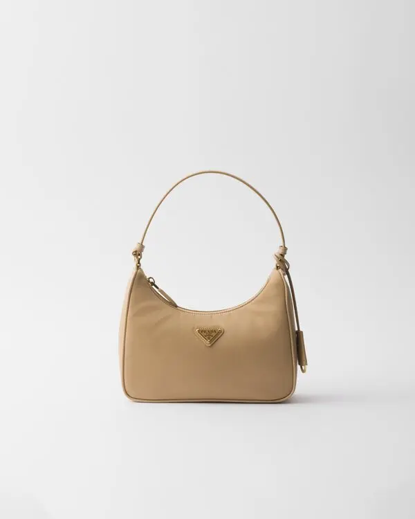 Prada Re-edition 2005 Re-nylon And Saffiano Mini Bag - Camel