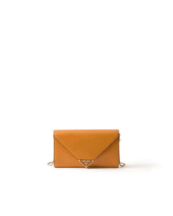 Prada Mini Saffiano Leather Bag - Orange
