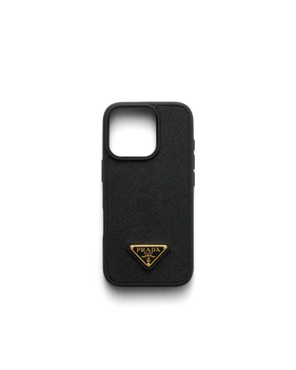 Prada Saffiano Leather Case For Iphone 16 Pro