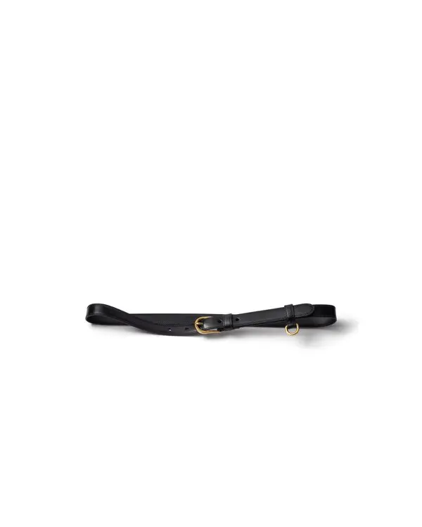 Prada Leather Belt - Black