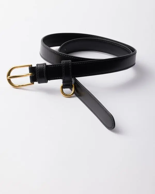 Prada Leather Belt - Black