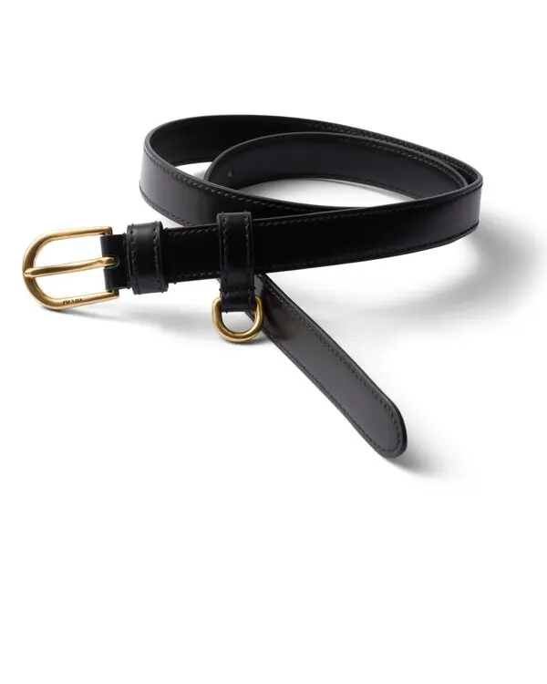 Prada Leather Belt - Black