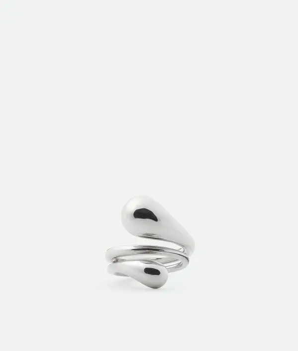 Bottega Veneta Drop Ring - Silver