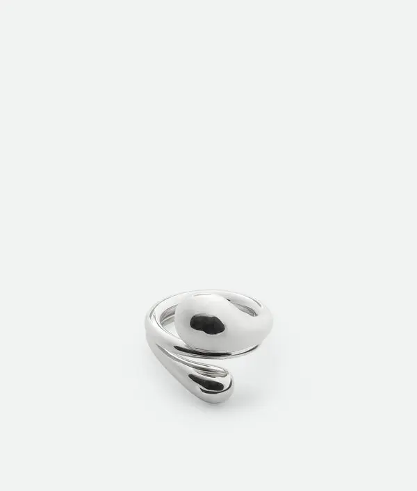 Bottega Veneta Drop Ring - Silver