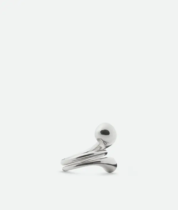 Bottega Veneta Drop Ring - Silver