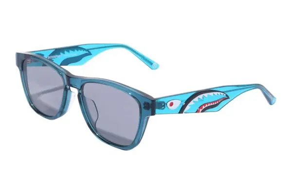 A BATHING APE Shark #2 Sunglasses - Blue