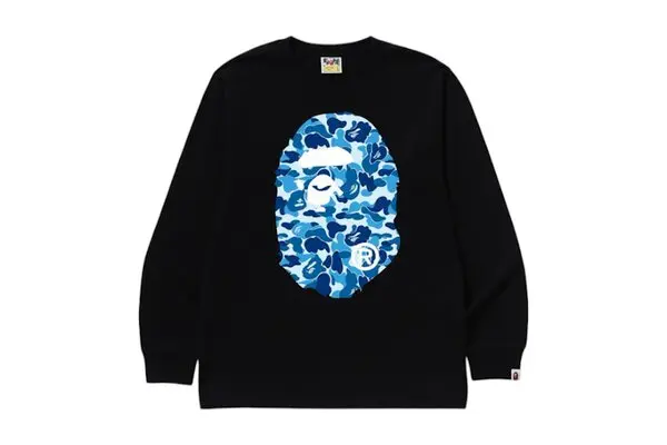 A BATHING APE Abc Camo Big Ape Head Long Sleeve Tee Shirt