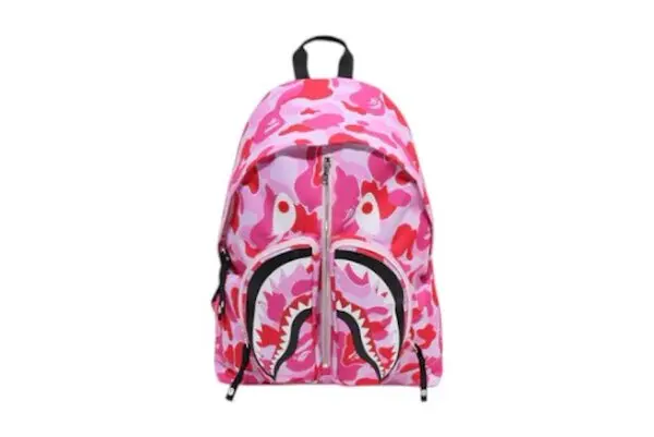 BAPE Abc Camo Shark Daypack - Pink