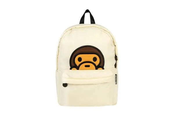A BATHING APE Baby Milo Medium Backpack - Ivory