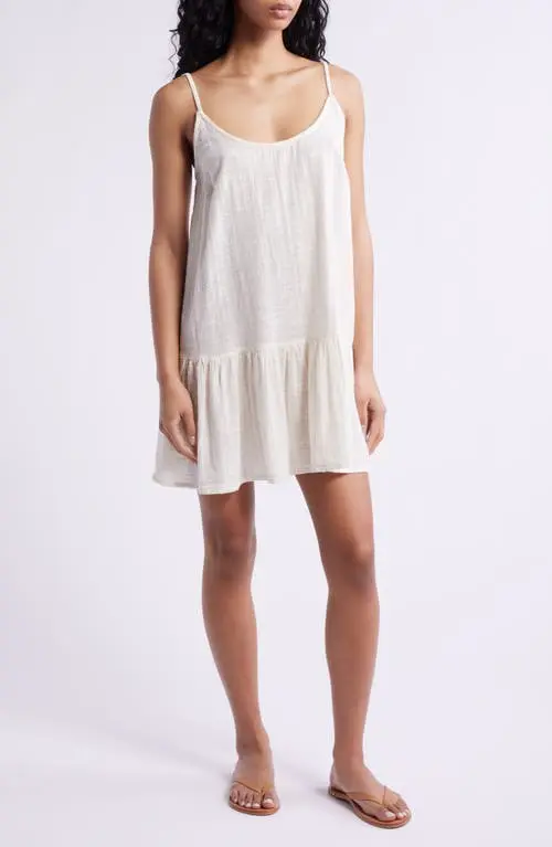 Rip Curl Classic Surf Cotton Cover-up Minidress - Bone