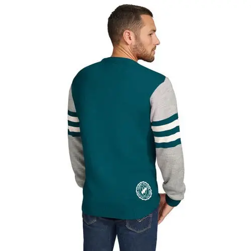 Tommy Hilfiger Philadelphia Eagles Acrylic Crewneck Pullover Sweatshirt - Green