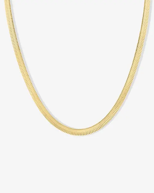 Ben Oni Herringbone Necklace - Gold