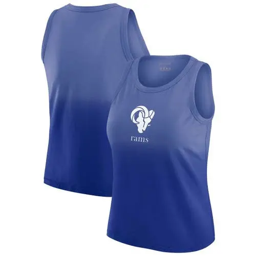 WEAR BY ERIN ANDREWS Gracie Hunt Los Angeles Rams Ombre Tank Top - Royal