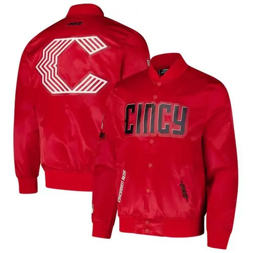 PRO STANDARD Cincinnati S City Connect Satin Full-snap Jacket