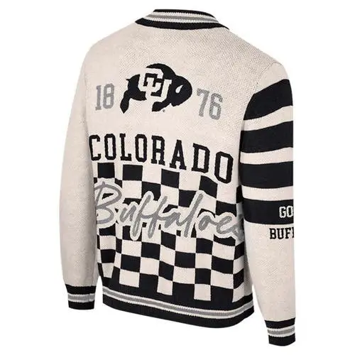 COLOSSEUM Colorado Buffaloes Jacquard Full-zip Sweater