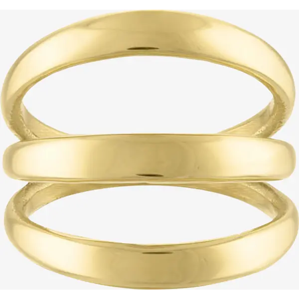 Ben Oni Stacked Lines Ring - Gold
