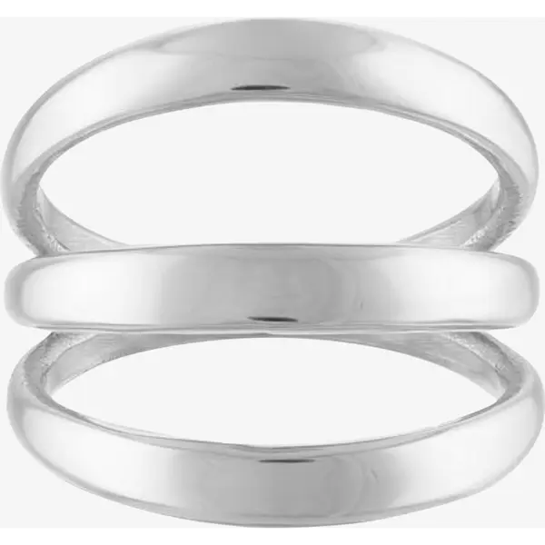 Ben Oni Stacked Lines Ring - Silver