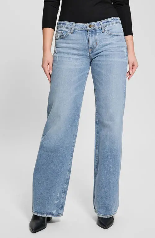 Guess Low Rise Slouchy Straight Leg Jeans