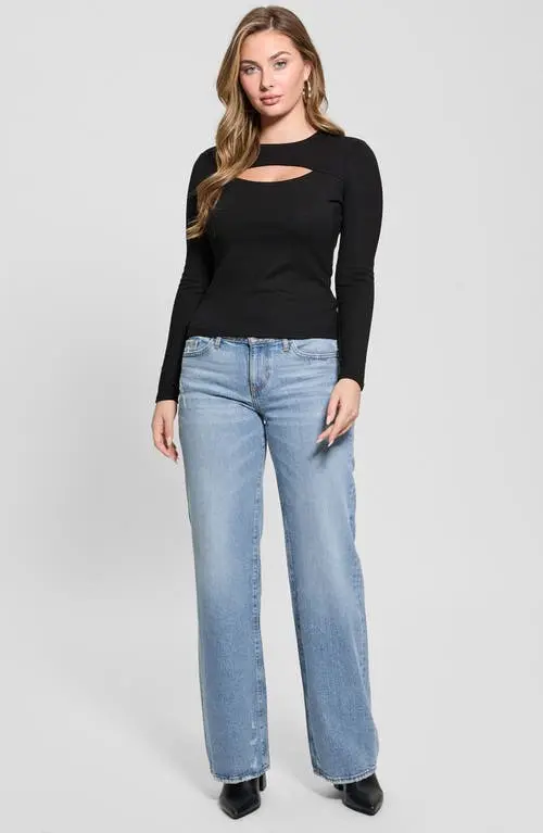 Guess Low Rise Slouchy Straight Leg Jeans