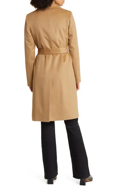 Fleurette Wool Wrap Coat