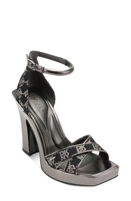 Dkny Linda Ankle Strap Sandal - Black