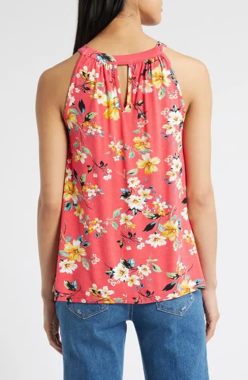 Loveappella Floral Knit Tank