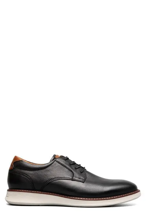 Florsheim Plain Toe Leather Derby - Black Multi