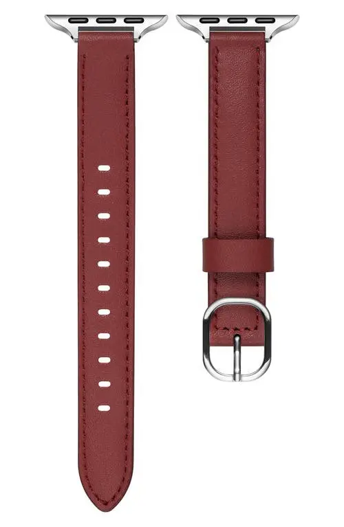 THE POSH TECH Carmen Leather Apple Watch® Band - Rust