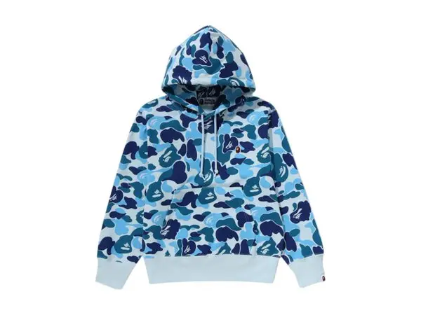 A BATHING APE Abc Camo One Point Pullover Hoodie - Blue