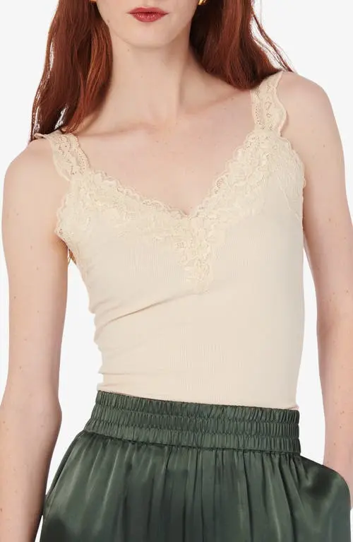 Cami Nyc Lani Lace Trim Tank Top - Bone