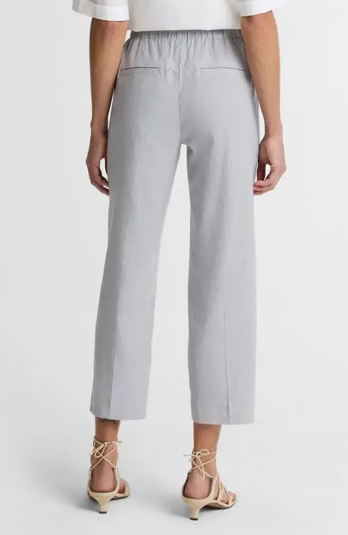 Vince Pintuck Linen-blend Tapered Trousers - Bay Mist