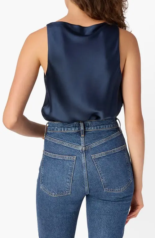 Cami Nyc Marris Sleeveless Silk Top - Moody Blue
