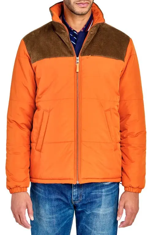 CON.STRUCT Solid Puffer Jacket - Orange