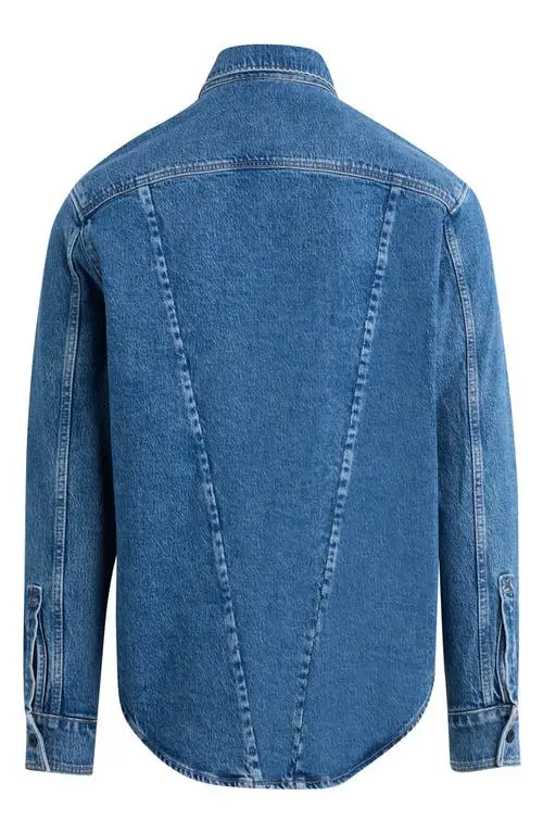 Hudson Jeans Long Sleeve Denim Button-up Shirt