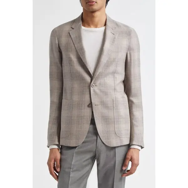 Zegna Fairway Crossover Plaid Wool - Medium Brown