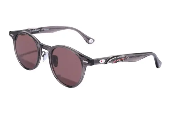 A BATHING APE Shark #4 Sunglasses - Grey