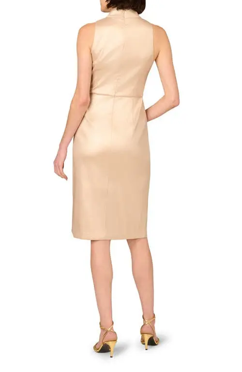 aidan mattox gold cocktail dress Aidan Mattox Dress Halter Dress MD1E209951 main image 1
