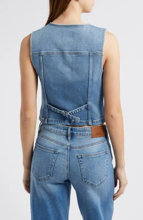 HIDDEN JEANS Fitted Denim Vest