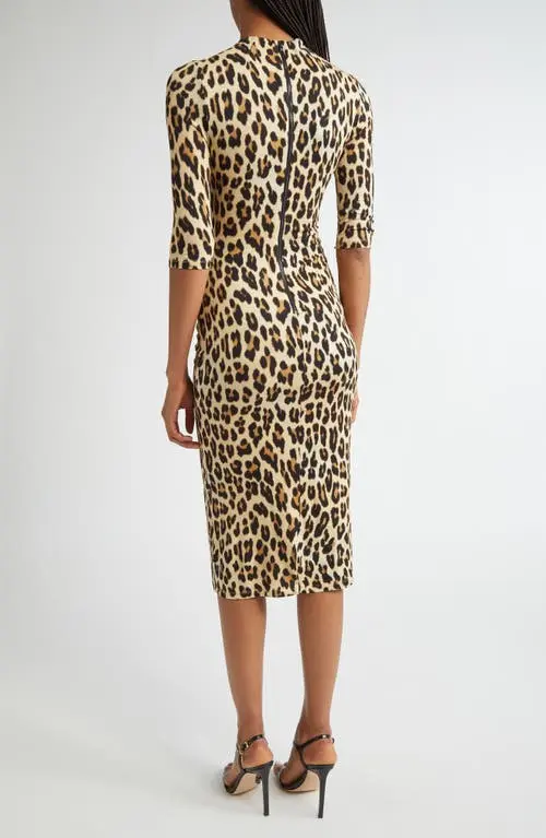 Alice + Olivia Delora Print Knit Midi Dress