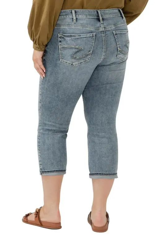 SILVER JEANS CO. Suki Curvy Mid-rise Capri Jeans