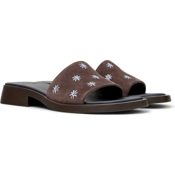 Camper Dana Leather Slide Sandal