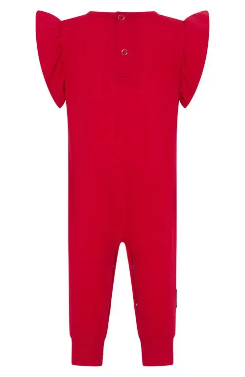 TINY TRIBE Core Ruffle Shoulder Cotton Jersey Romper